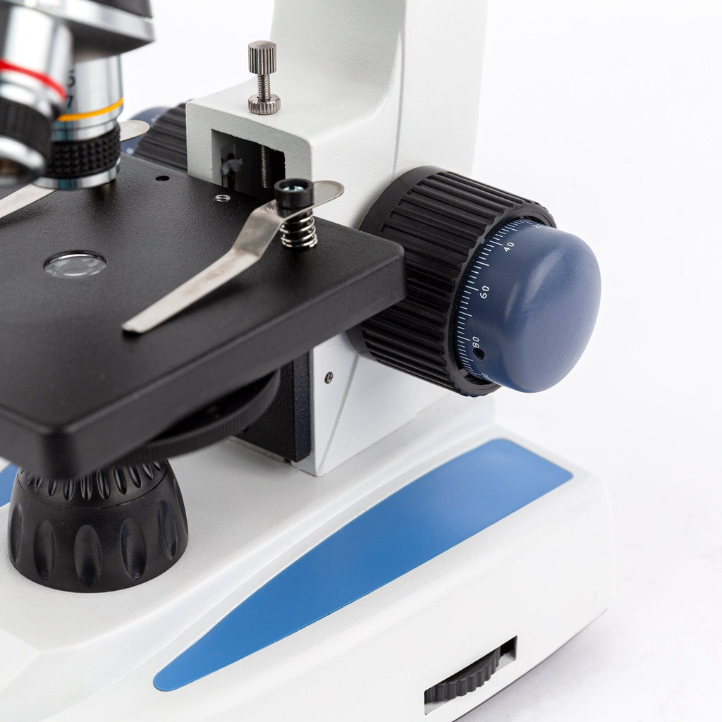AmScope M158 Series Student Cordless Monocular Compound Microscope 40X ...