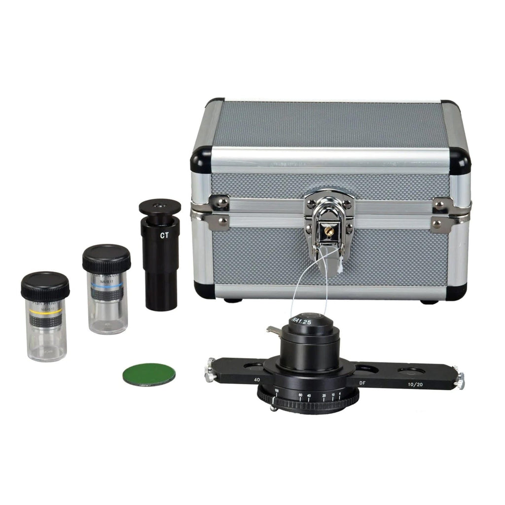 OMAX Darkfield and Brightfield PLAN Phase Contrast Kit for Compound Mi ...