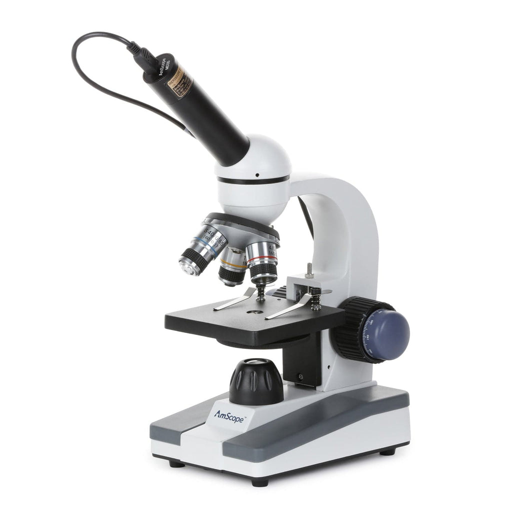 AmScope M150 Series Portable Student Monocular Compound Microscope 40X ...