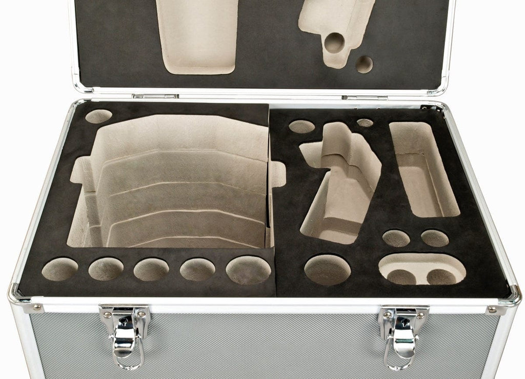 OMAX Heavy Duty Aluminum Carrying Case for Compound Microscope w Prote ...