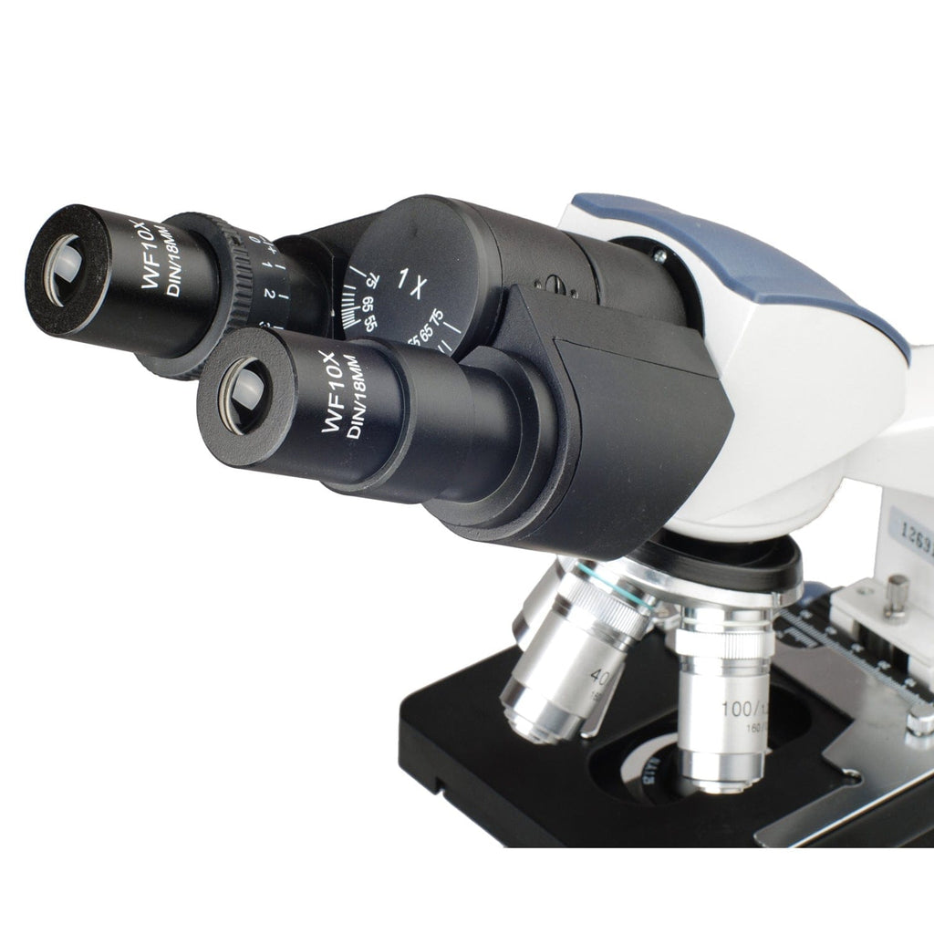 AmScope B120 Series Binocular Compound Microscope 40X-2000X Magnificat ...