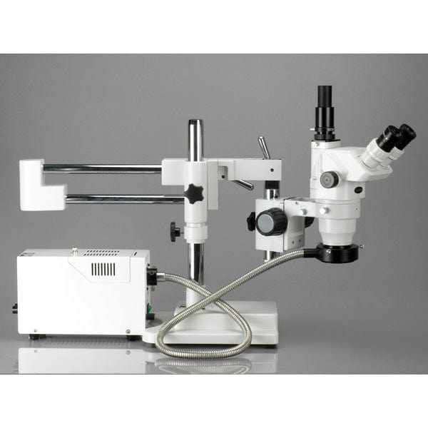 AmScope ZM-4 Series Advanced Trinocular Stereo Microscope 2X-225X Magn ...