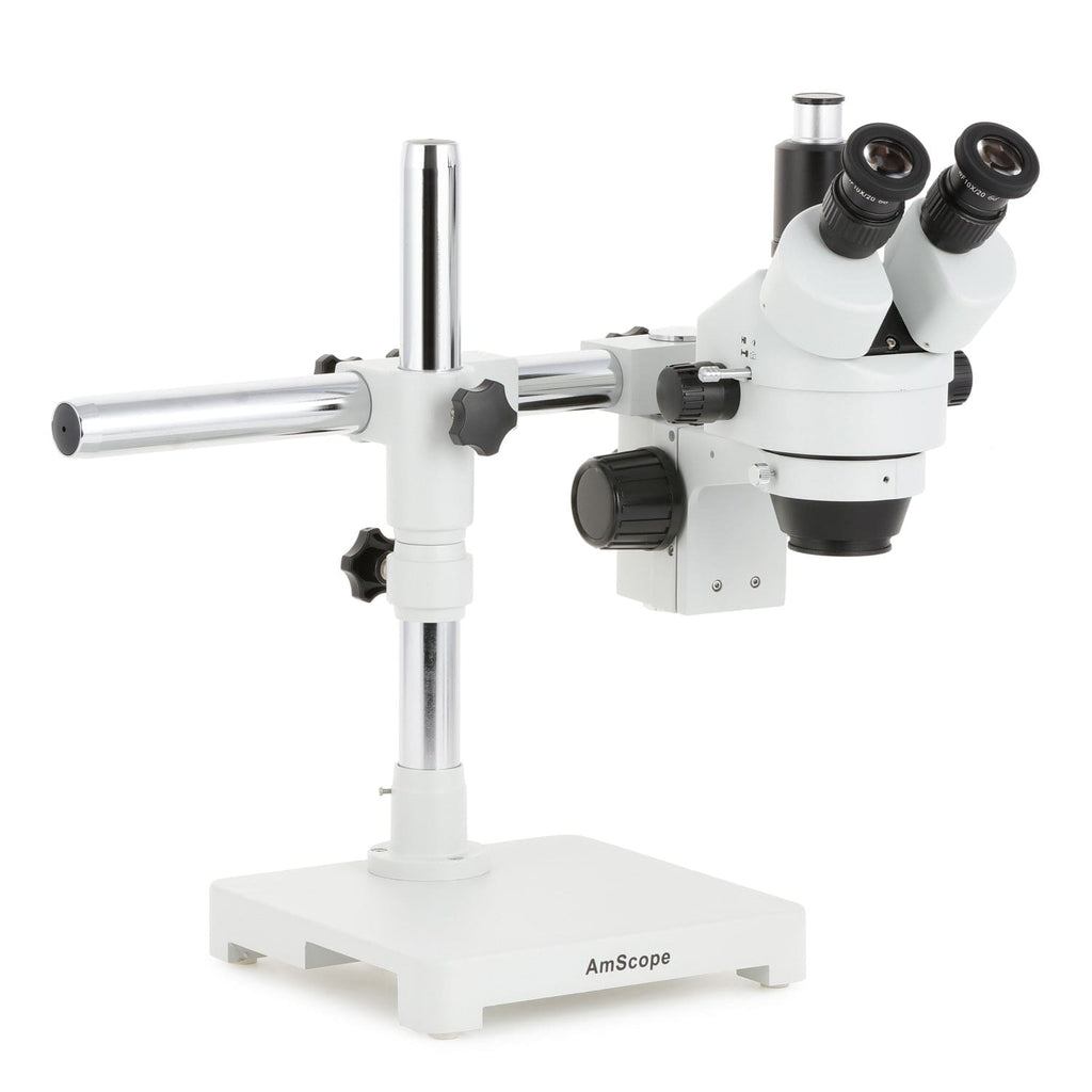 AmScope SM-3 Series Zoom Trinocular Stereo Microscope 3.5X-45X Magnifi ...