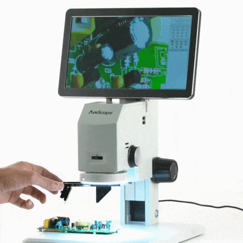 AmScope DM745 Series 3D Digital Microscope for Industrial Inspection w ...
