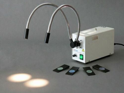 AmScope 150W Fiber Optical Microscope Illuminator Light Box – AmScope UK
