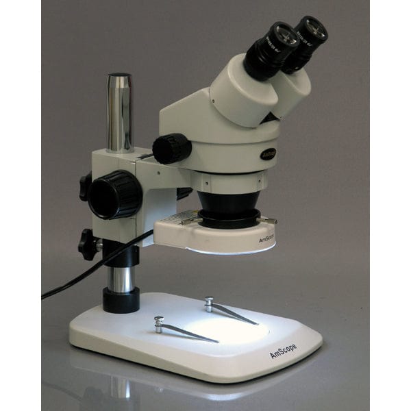 AmScope SM-1 Series Zoom Binocular Stereo Microscope 7X-90X Magnificat ...